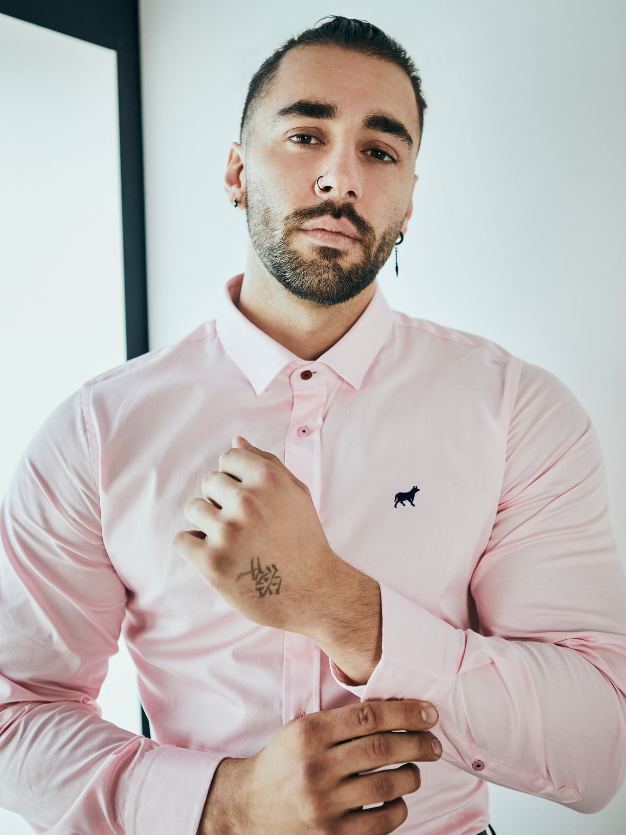 Pink Muscle Fit Shirt - Rose Bud Edition II | Luxury Pink Shirt for ...